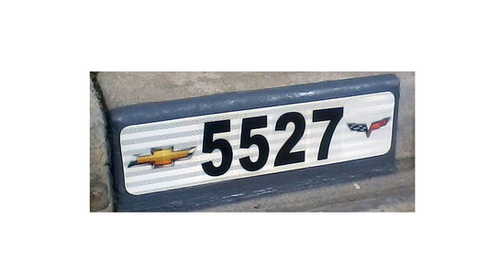 Vehicle Logo Curb Wrap Address Marker