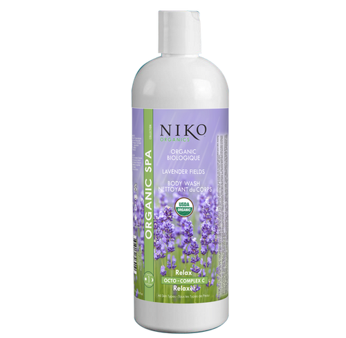 ORGANIC LAVENDER FIELDS BODY WASH - 473mL | NIKO Cosmetics