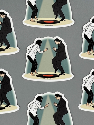 Vinyl Decal - Pulp Fiction - Mia and Vincent Dancing | The Red Swan Shop