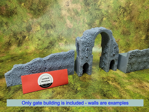 Gate with flat sides | Lowland Miniatures