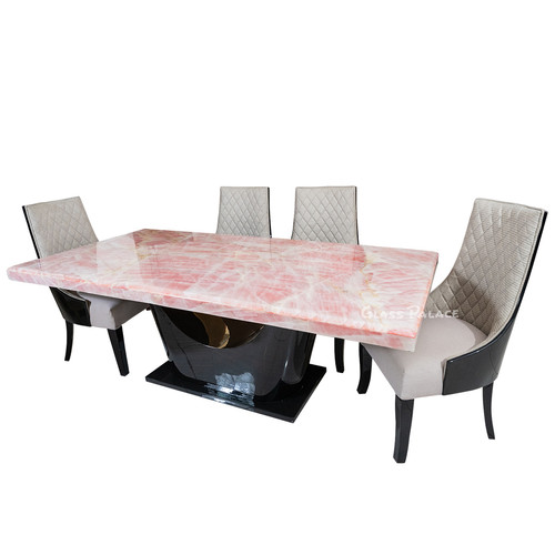 Red Marble Dining Table | Glass Palace Website