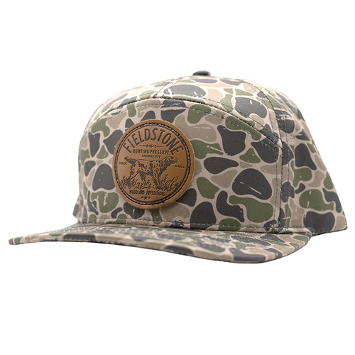 7 Panel Full Backwoods Camo Preserve Patch Hat (RH-277) | FIELDSTONE