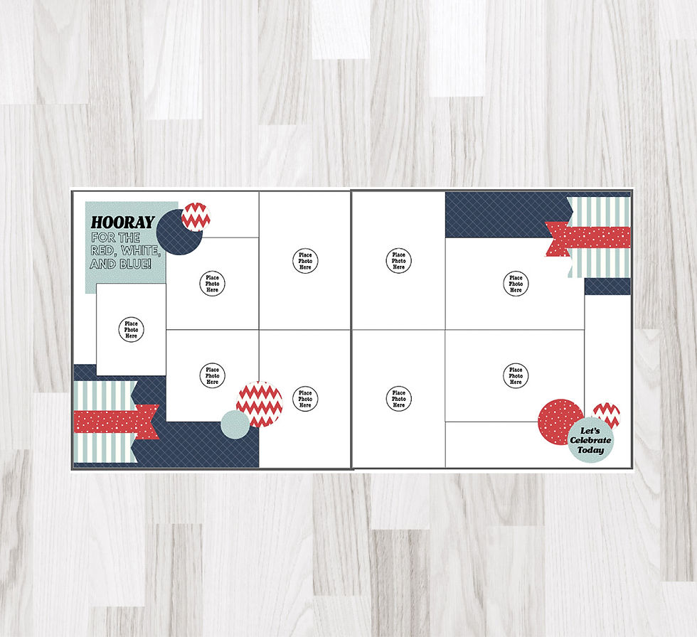 Hooray for the Red, White, and Blue Perfect Pages | Keller's Creations