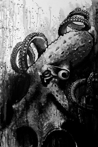 "Frank" Octopus Painting | Arleana Holtzmann