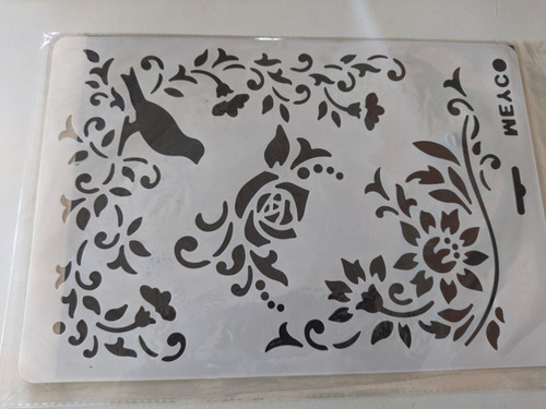 Flower/Bird stencil | Dreamcatcher