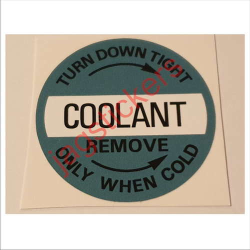 V12 Coolant | Jag Stickers
