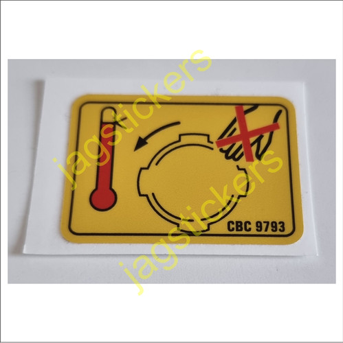 XJ40 Coolant Warning CBC9793 | Jag Stickers