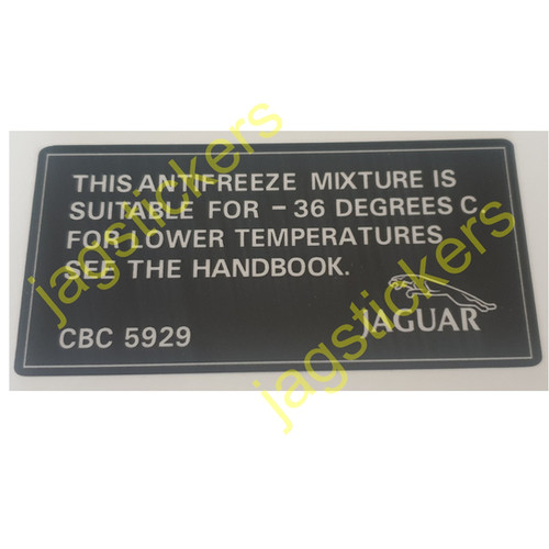 V12 Antifreeze CBC5929 | JagStickers