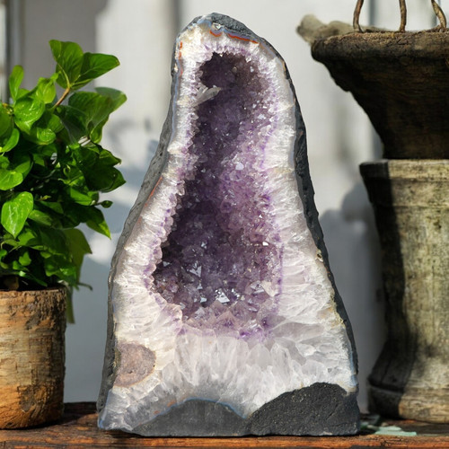 Extra Large Amethyst Cathedral Geode | BloomingWoodBoutique