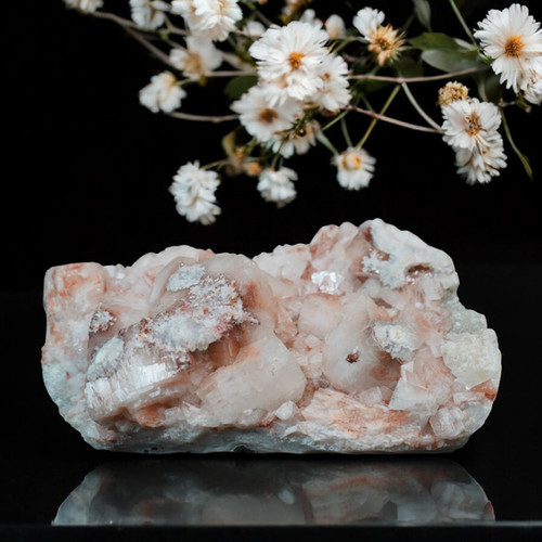 Pink Apophyllite Crystal with Stalactites | BloomingWoodBoutique