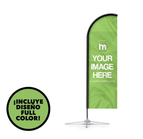 Full Color Custom Branded Feather Banner Flag | Vitaltek