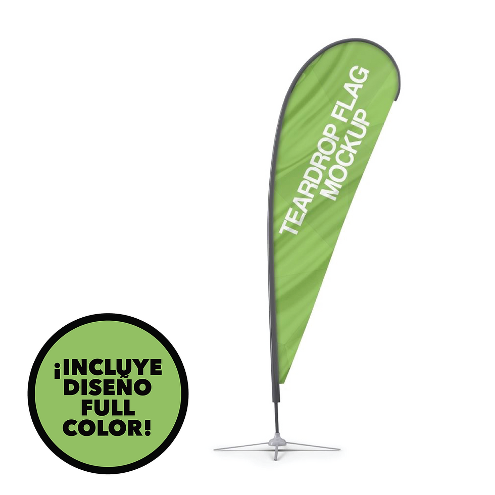 Full Color Custom Branded Teardrop Banner Flag | Vitaltek