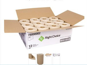 Papel secante color natural 12 rollos 350 pies | Vitaltek