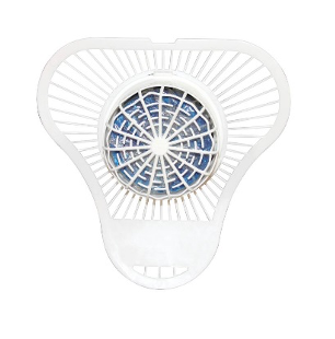 Impact® Urinal Screen with Block, ParaFree, Blue Dye, Green Apple ...