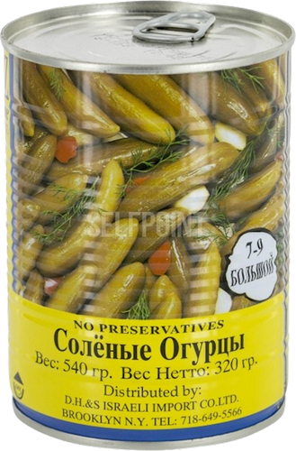 CUCUMBERS IN BRINE 540GR ISRAEL KOSHER SONYA | Slava Foods