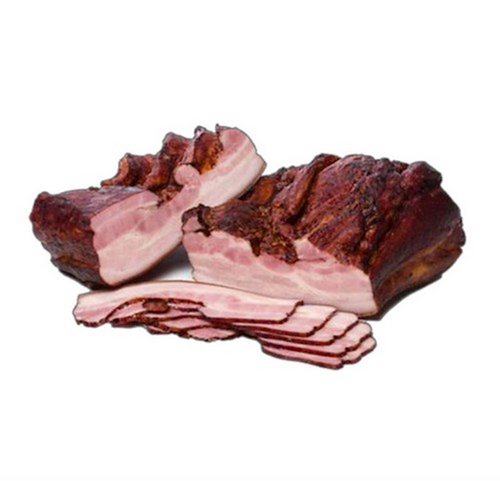 (PRE-PK) BACON DOUBLE SMOKED BY LB "BARILO'S" | Slava Foods
