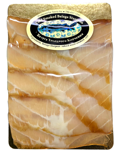 COLD SMOKED BELUGA (SLICED) 4OZ | Slava Foods