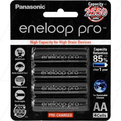 Panasonic Low Self Discharge Batteries AA Pkt 4 | premier-batteries