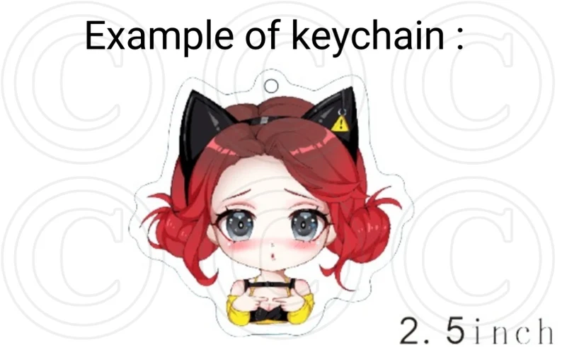 Cyberpunk Anime Girl Keychain | Azukichwan