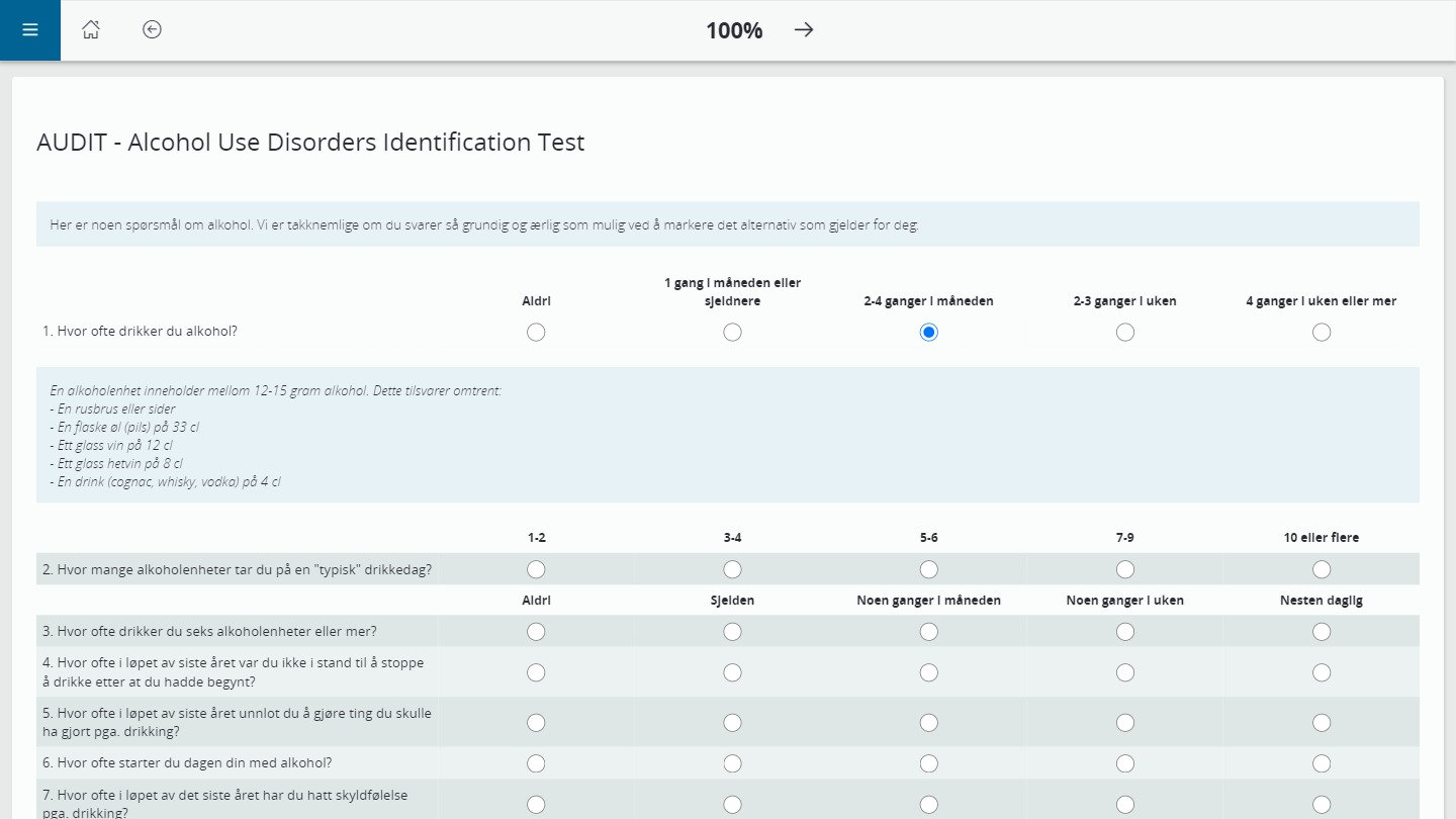 Alcohol Use Disorders Identification Tes