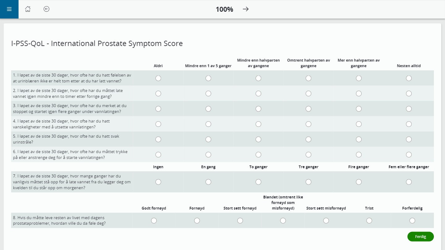 International Prostate Symptom Score