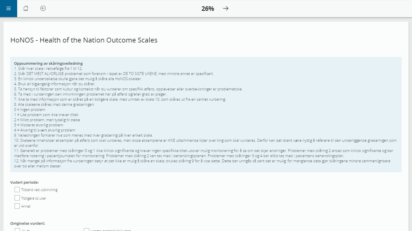 Health of the Nation Outcome Scales