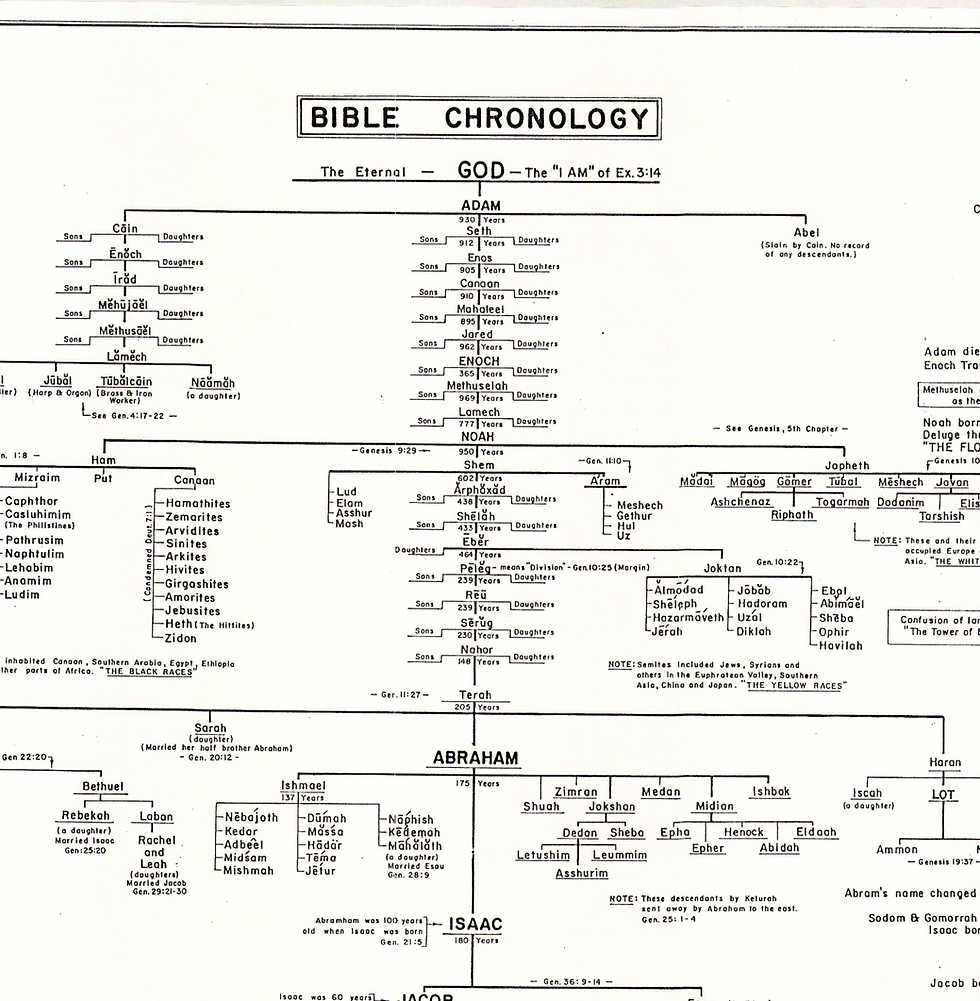 Bible Genealogy & Chronology Chart | The Advocate