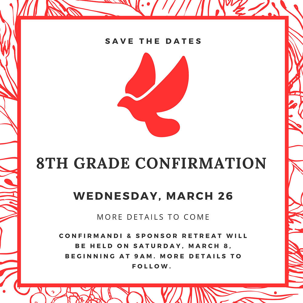 8th Grade Confirmation
