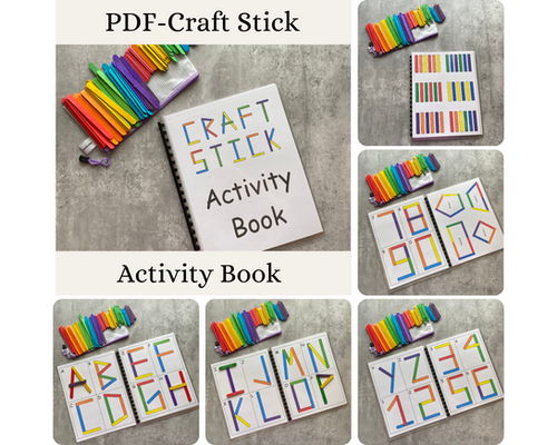 Craft Stick Activity Book | Diylearning
