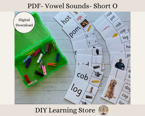 Short O- Vowel Sounds Activity cards | Diylearning