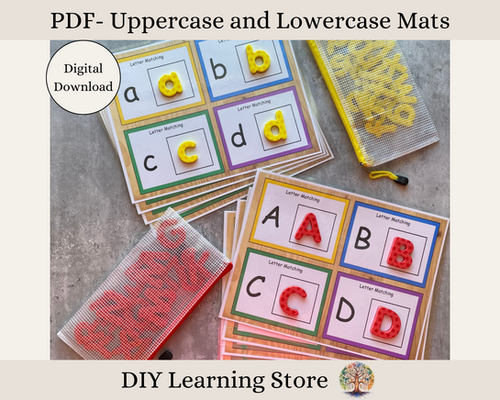 Uppercase and Lowercase Letter matching- Learning Mats | Diylearning
