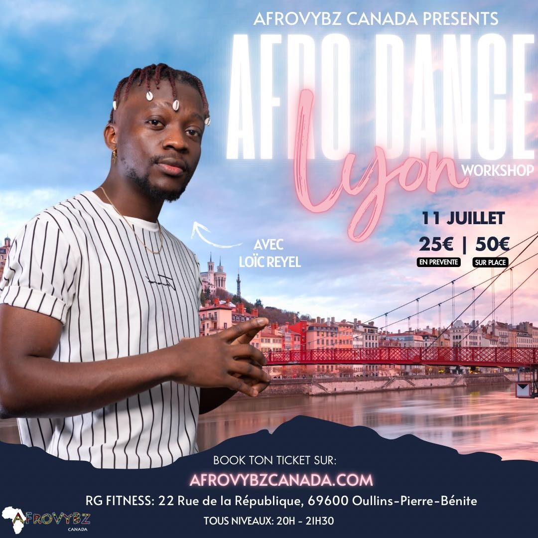 Lyon Afro Dance Workshop avec LOIC REYEL (tout niveau) 2 | Afrovybz Canada