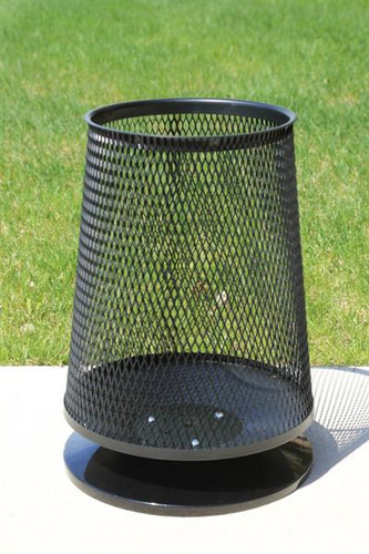 Wire Mesh Cone Shape Bin with Freestanding Base | Day Links - Golf