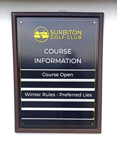 Golf Course Information Sign | Day Links - Golf