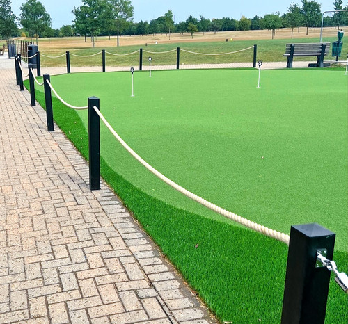 Rope Post Recycled HDPE Material 1250mm x 90mm x 90mm | Day Links - Golf