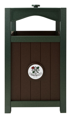 Golf Course Litter Bins: Hardwood, Plastic, Mesh | DayLinks