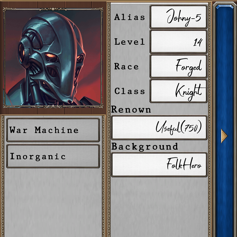 Character Sheets!