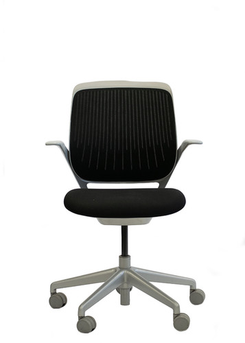 Black & Silver Cobi Task Chair by Steelcase | ExecutiveLiquidation