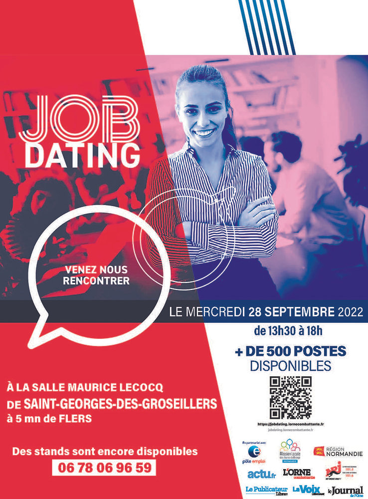 JOB DATING Mercredi 28 septembre 2022