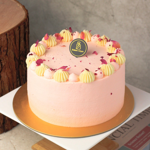 Rose Lychee Cake | Baker's Gym