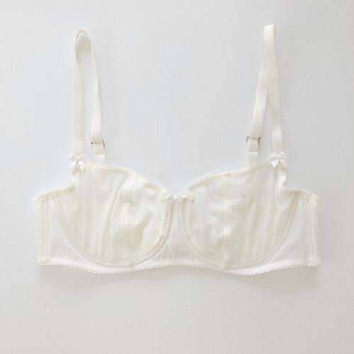 Basic Milk balconette bra | shop