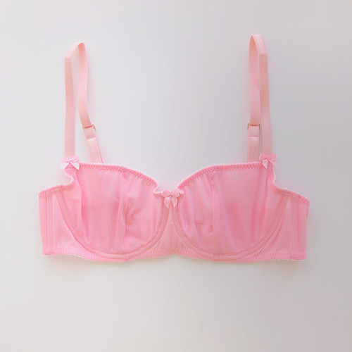 Basic pink balconette bra | shop