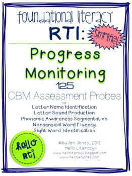 RTI: 125 CBMs for Progress Monitoring Foundational Literacy ...