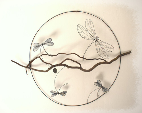 Décoration libellule et demoiselles fil de fer | latelierdesof