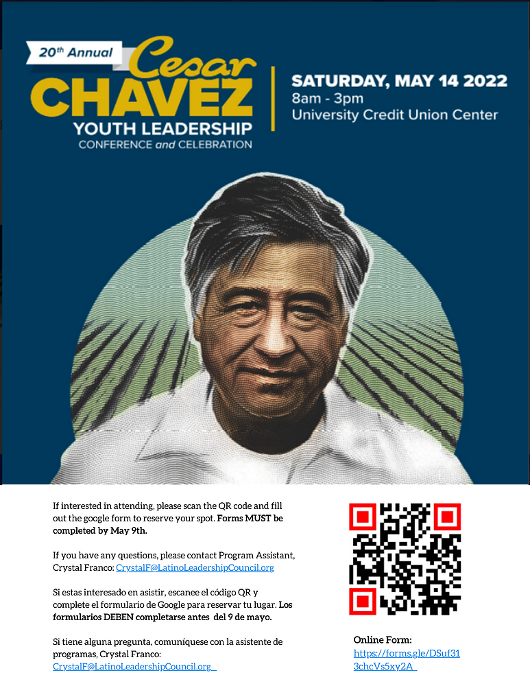 Cesar Chavez Youth Leadership Conference and Celebration