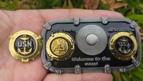 Navy Chief Class 130 Challenge Coin | Anchors and Stars US