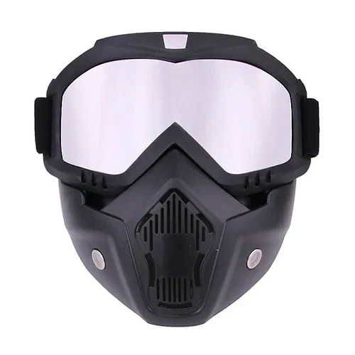 Protective Motorcycle Face Mask Removable Open Face | Electro Rides