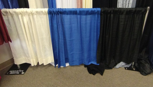 Pipe & Drape 3' Off White | Herriott's Rentals