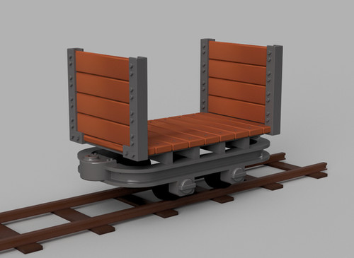 Flat Car typ B - 9mm gauge | Jellymodels