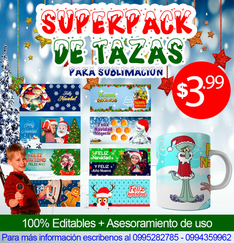 Super Pack de Tazas para sublimación 300 en total | Conectados Tv Ec